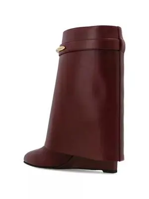 Givenchy Shark Lock Boots - Red