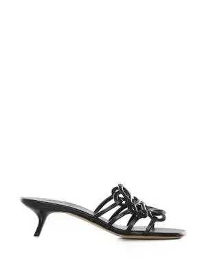 Loewe Anagram Knotted Heeled Sandals