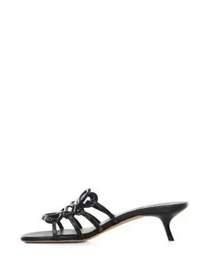 Loewe Anagram Knotted Heeled Sandals