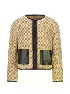 Gucci Leather Trimmed Jackets
