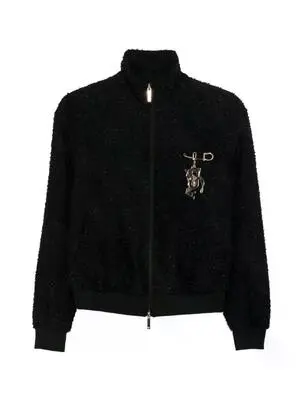 Emporio Armani Appliqué Zip Jacket - Black