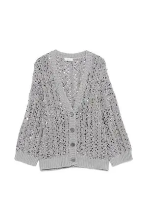 Peserico Sequin-embellished Button Cardigan