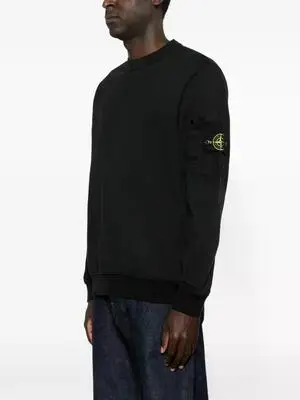 Stone Island Patch Pocket Sweatshirt - Black