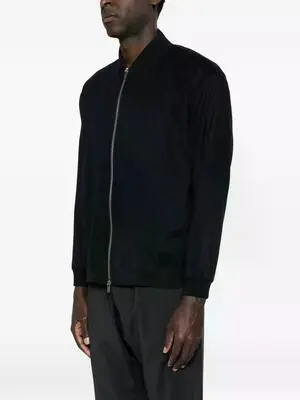 Barena Venezia Cashmere Zip-up Bomber Jacket - Blue