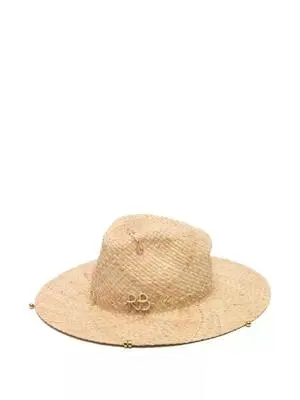 Ruslan Baginskiy Chain Strap Fedora Hat - Neutrals