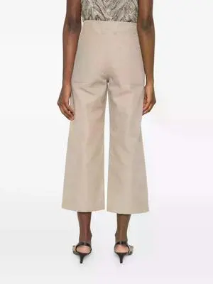 Brunello Cucinelli Straight-leg Cotton Trousers - Neutrals