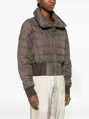 MONCLER + RICK OWENS Cropped Quilted Jacket - Brown