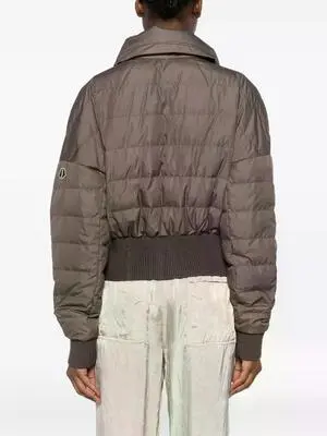 MONCLER + RICK OWENS Cropped Quilted Jacket - Brown