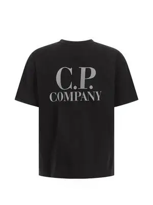 C.P. COMPANY 30/1 Jersey Short-sleeve Printed Graphics T-shirt - Black
