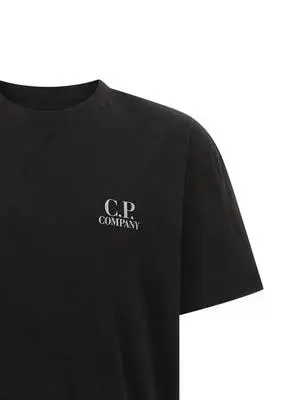 C.P. COMPANY 30/1 Jersey Short-sleeve Printed Graphics T-shirt - Black