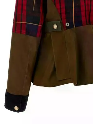 Alexander McQueen Tartan Patchwork Jacket - Brown