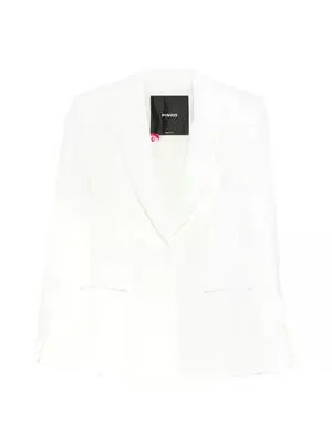 Pinko Slits Tailored Blazer - White