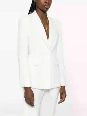 Pinko Slits Tailored Blazer - White