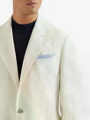 Brunello Cucinelli Medallion Silk Pocket Square Scarf