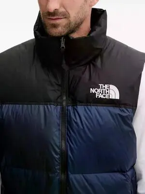 The North Face Retro Nuptse Hooded Gilet - Blue