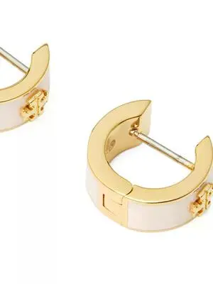 Tory Burch Huggie Hoop Earrings - Gold