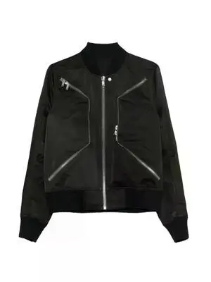 Rick Owens Heizer Flight Zipped Bomber Jacket