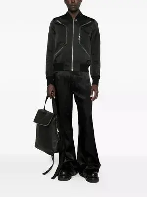 Rick Owens Heizer Flight Zipped Bomber Jacket