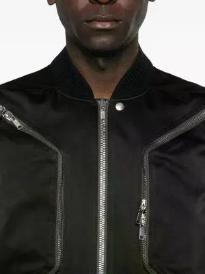 Rick Owens Heizer Flight Zipped Bomber Jacket