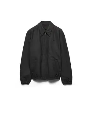 Prada Wool Blouson Jacket - Grey