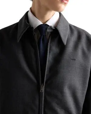Prada Wool Blouson Jacket - Grey