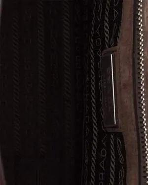 Prada Suede Shoulder Bag - Brown