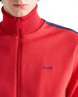 Prada Technical Fabric Blouson Jacket - Red