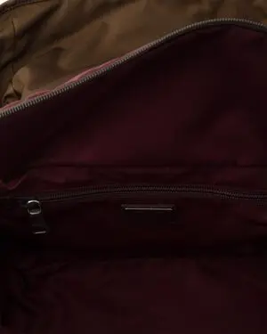 Prada Re-nylon And Leather Shoulder Bag - Red