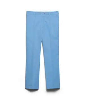 Prada Poplin Trumpet Flare Pants - Light Blue