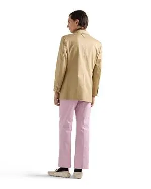 Prada Single-breasted Cotton Jacket - Neutral