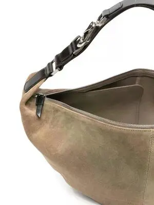 LEMAIRE Suede Quiver Clip Bag - Neutrals