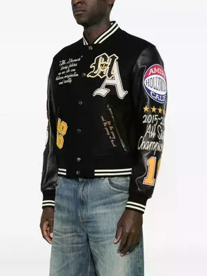 Amiri Appliqué Letter Bomber Jacket - Black