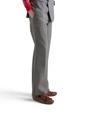 Prada Wool Trumpet Flare Pants - Grey