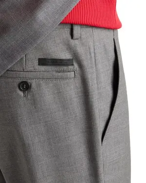 Prada Wool Trumpet Flare Pants - Grey