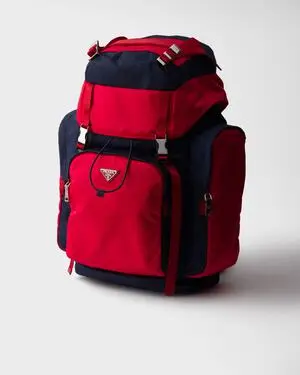 Prada Re-nylon Backpack - Baltic Blue/red