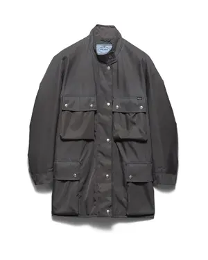 Prada Washed Re-nylon Rain Jacket - Grey