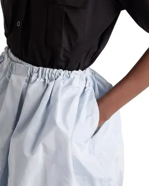 Prada Technical Taffeta Skirt - Light Blue