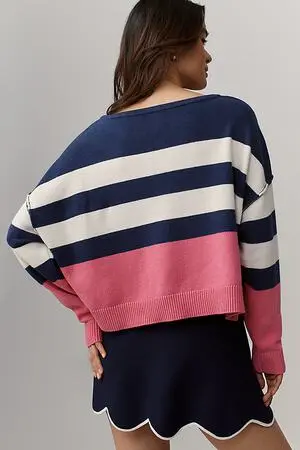Maeve Nautical Icon Pullover Sweater