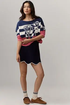 Maeve Nautical Icon Pullover Sweater