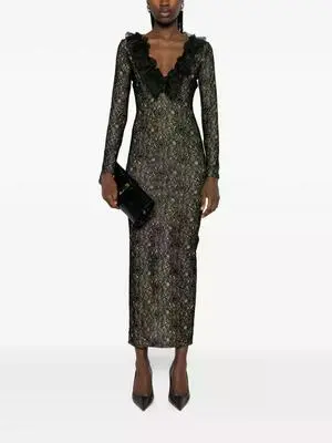 Alessandra Rich Lace Maxi Dress