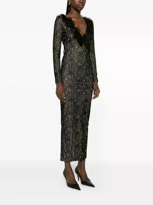 Alessandra Rich Lace Maxi Dress