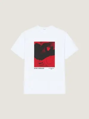 Givenchy T-shirt In Cotton With Surrealism Print - White
