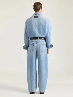 Givenchy Couture Seam Overshirt In Denim - Light Blue