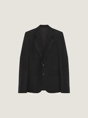 Givenchy Single-breasted Fitted Jacket In Wool