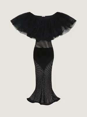 Givenchy Ruffled Mesh Dress