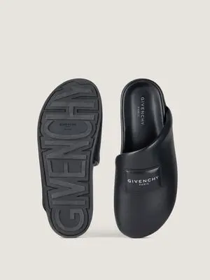 Givenchy Puffy Nappa Leather Mules - Black