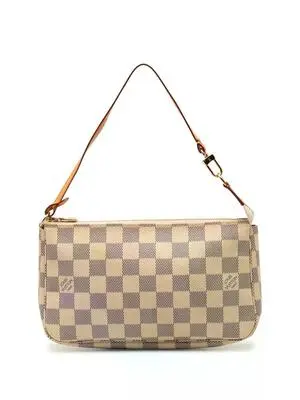 LOUIS VUITTON 2011 Damier Azur Pochette Accessoires - White