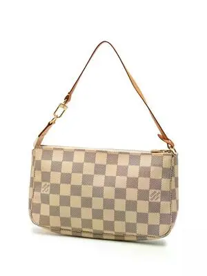 LOUIS VUITTON 2011 Damier Azur Pochette Accessoires - White