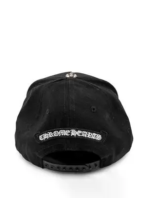 Chrome Hearts Cross Waxed Denim Baseball Cap