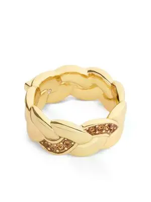 COACH® Braided Embellished Ring - Gold